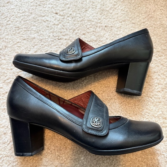 Abeo | Shoes | Abeo Bio Rebeka Black Cross Mary Jane Leather Heels ...